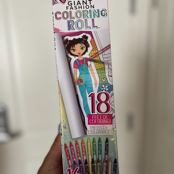 Toys | Coloring Roll With Crayons | Poshmark